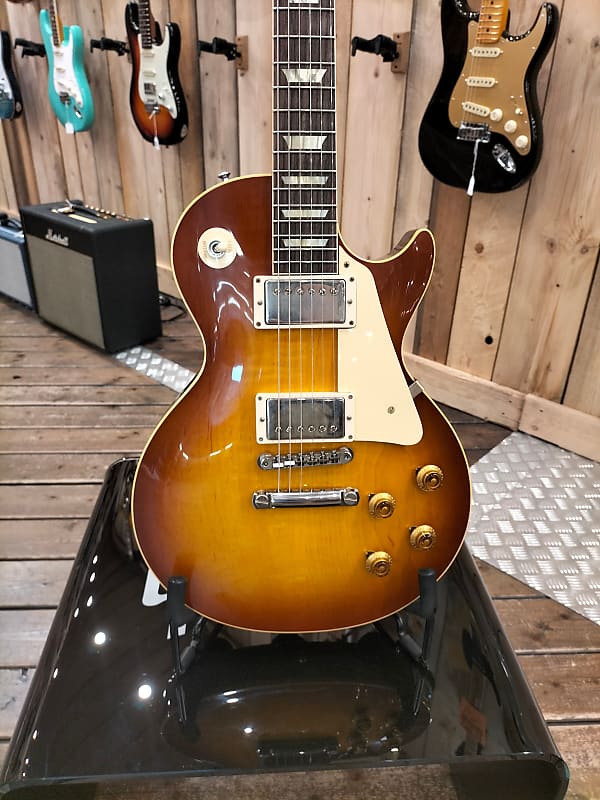 Gibson 1958 Les Paul Standard Reissue VOS Iced Tea Burst | Reverb