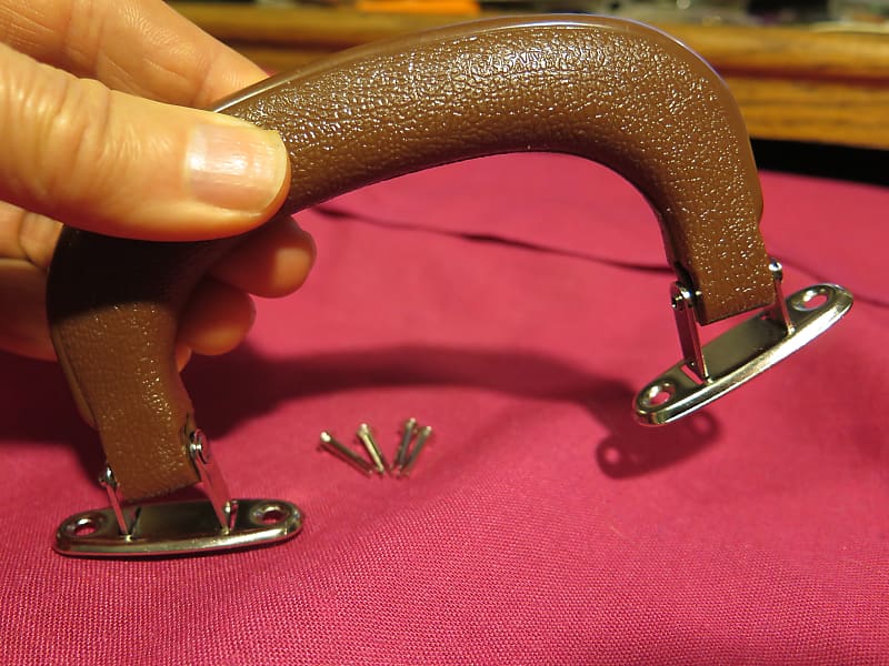 vintage BRUCE OFFSET Guitar/Drum Case Handle for archtop | Reverb