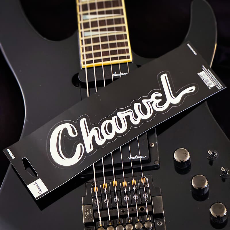 Charvel Vinyl Sticker (Toothpaste) - White | Reverb