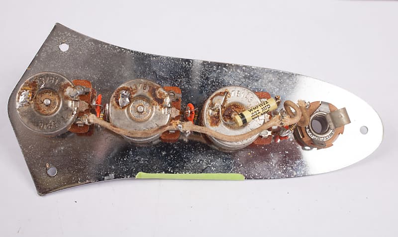 Fender Jazz Bass Control Panel 1964 | Reverb