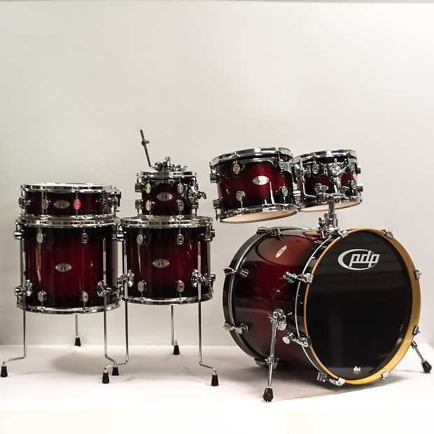 PDP X7 8/10/12/14/16/22/14 Red Black Fade | Reverb