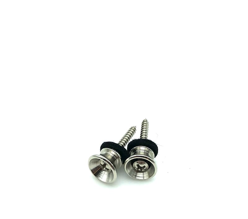 Stratocaster/Telecaster Style Strap Buttons End Pins Nickel | Reverb