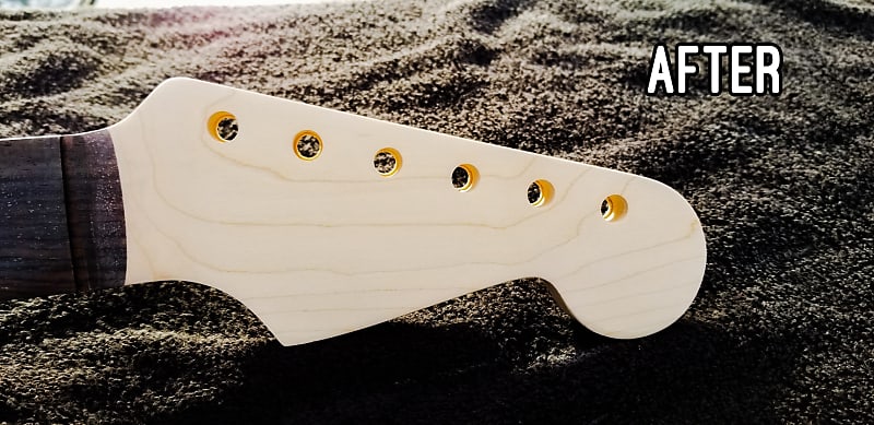 Fender Stratocaster Neck W Aged Clay Dot Inlay - Mod'd | Reverb