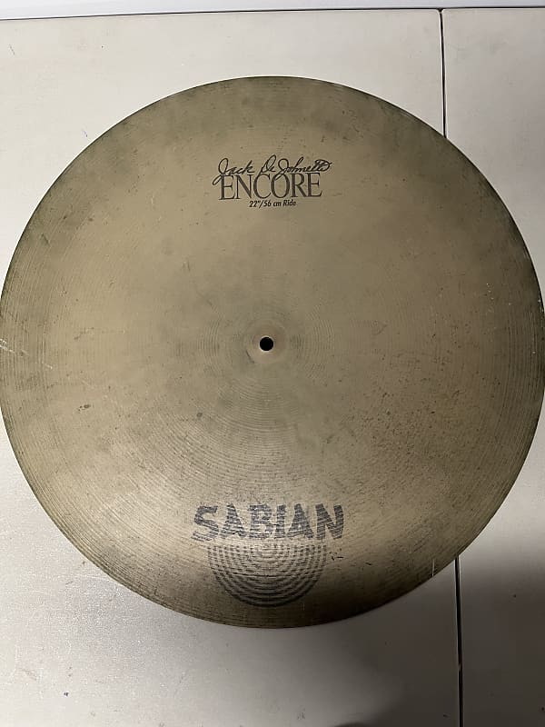 Sabian JACK DEJOHNETTE Encore 22" FLAT BELL RIDE | Reverb