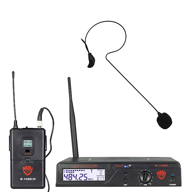 Nady U-1100 HM-35 100-Channel UHF Wireless Headset Microphone | Reverb