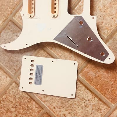 Warmoth HSS strat pickguard with extras | Reverb