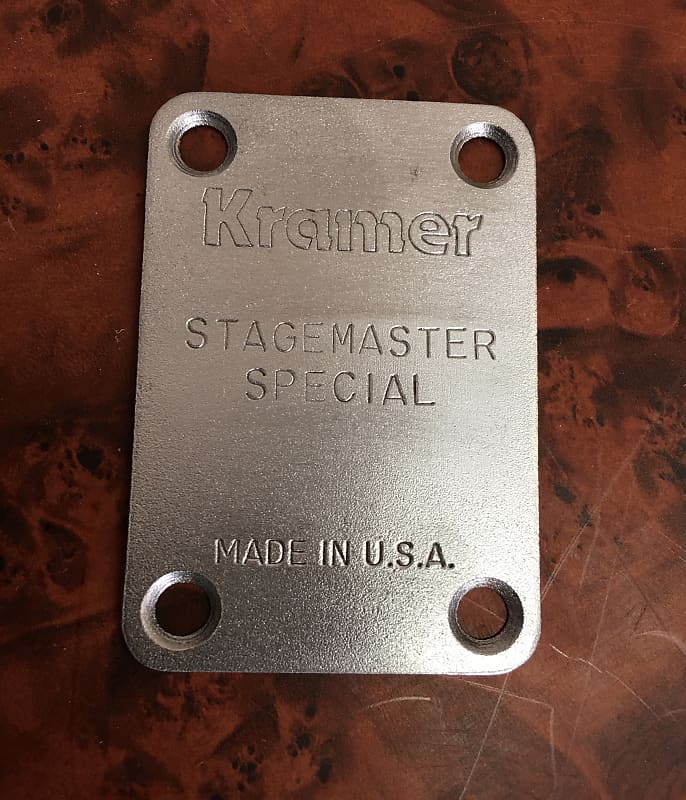 Kramer Neck plate 1980s - Chrome | Reverb