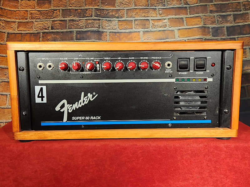 Fender Super 60 Rack Tube Amp With Nice Racks Custom-Made 4U | Reverb