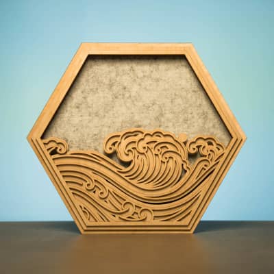 Acoust-Hex - Wood Hexagon Sound Diffuser Acoustic Wall Panel | Reverb