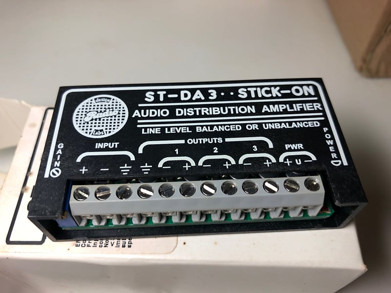 RDL ST-DA3 Stick-On 1X3 Audio Distribution Amplifier INCLUDES | Reverb
