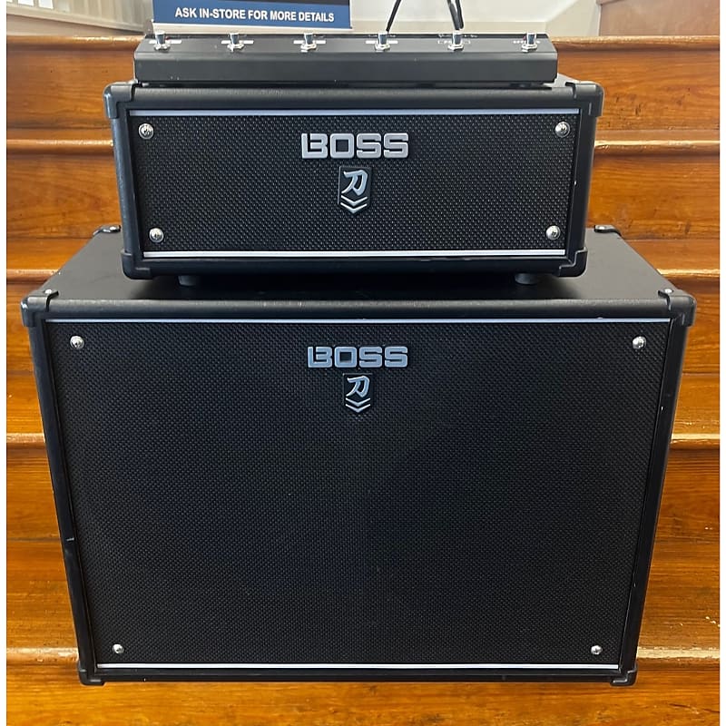 SECONDHAND Boss Katana 100 Head with Katana 2X12 Cabinet and | Reverb