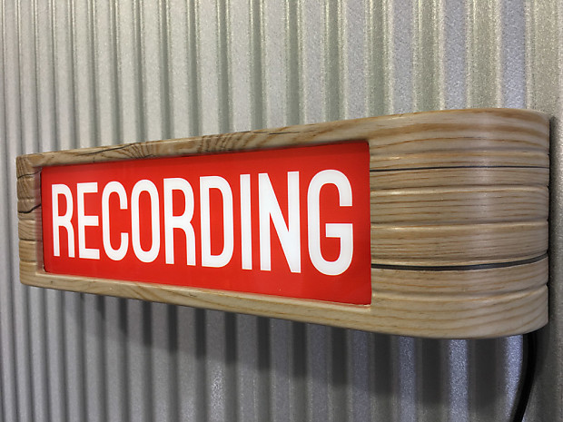 Recording Studio Broadcast Sign light up RCA style | Reverb Australia