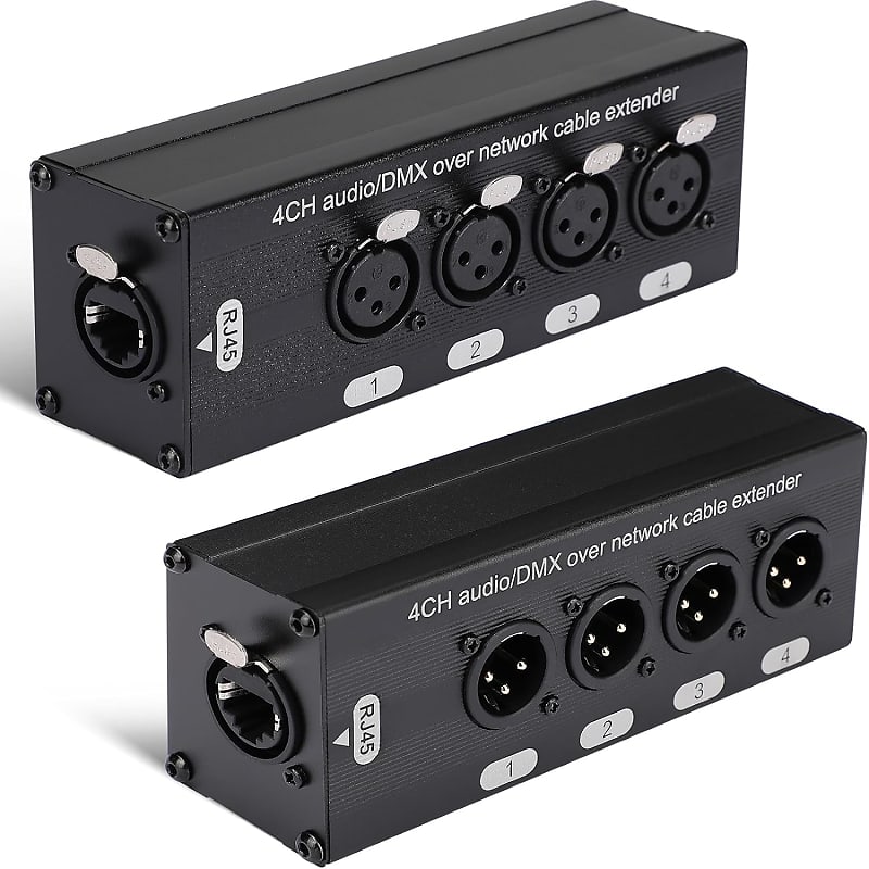 2 Pack 4 Channel 3 Pin Multi Network XLR Cable Breakout 3 Pin | Reverb