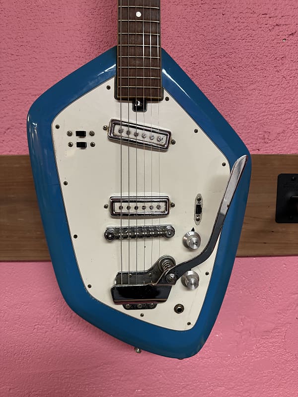 Teisco Del Rey EV-2T 1960’s - Phantom style Blue | Reverb