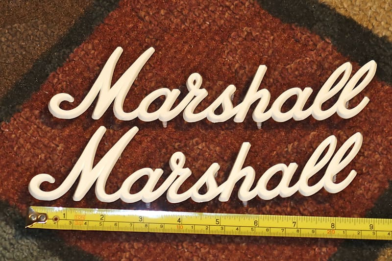 Marshall Logo 9" , includes 2 Logo's White | Reverb