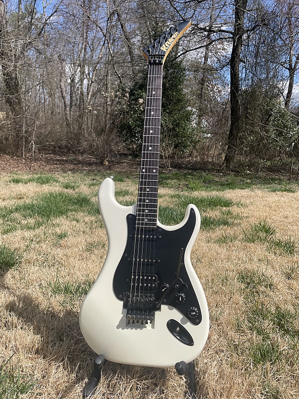 1987 Kramer Focus 3000 F-3000 White w/ Original Floyd Rose | Reverb