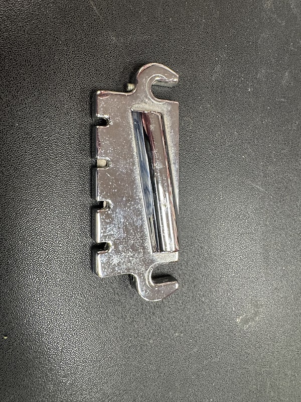Gibson Bass three point bridge Chrome #1 1960's 70's - chrome | Reverb