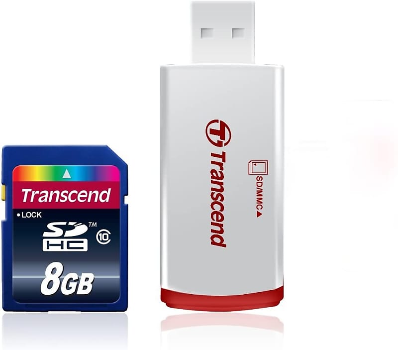 Transcend TS8GSDHC10-P2 8 GB Class 10 SDHC Flash Memory Card | Reverb