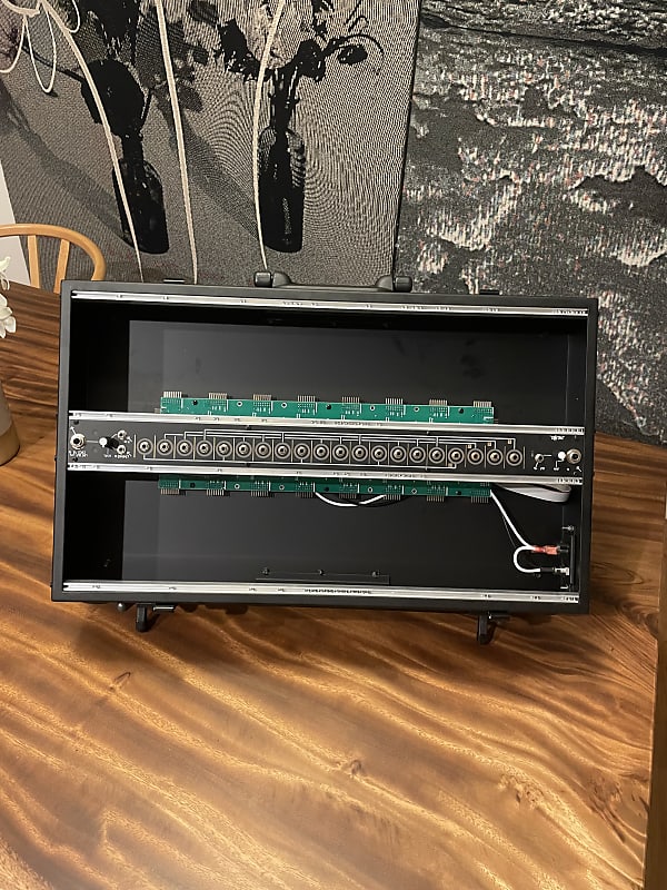 Make Noise 7U Steel CV Bus Case and blued steel stand 7u case | Reverb