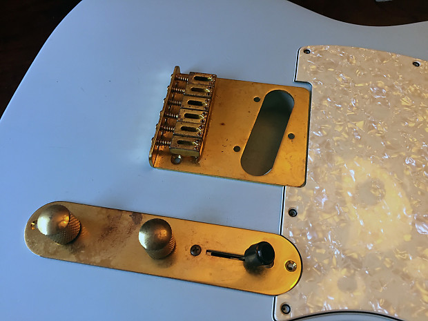 NEW Aged/Relic Telecaster Bridge - Gold | Reverb