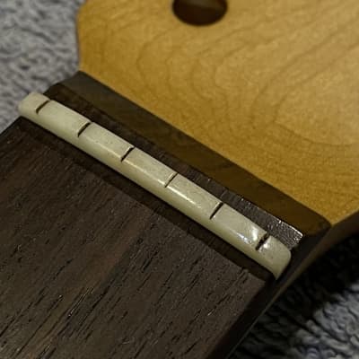 Aged Allparts Strat Neck Nitro Relic Rolled Fingerboard Edges | Reverb