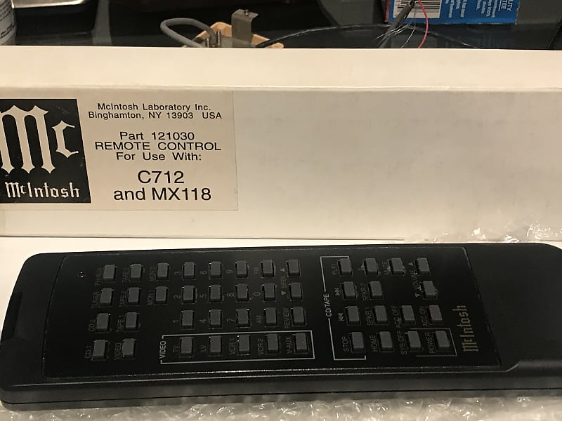 McIntosh C712/MX118 Remote Control N.O.S. 70s/80s | Reverb Australia