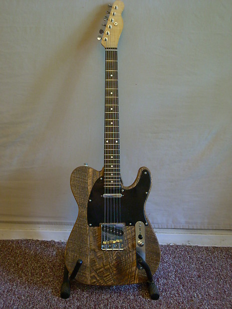 Custom Tele Style Barncaster Flamed Maple & Rosewood Neck | Reverb