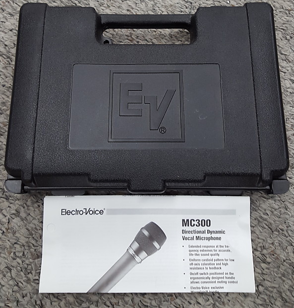 Electro-Voice EV MC300 Dynamic Microphone with case Black | Reverb