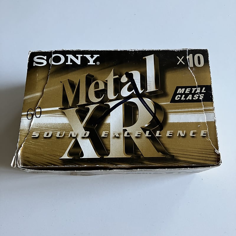 Sony Metal XR 60-Min Type IV Cassette Tapes, Box of 10 | Reverb
