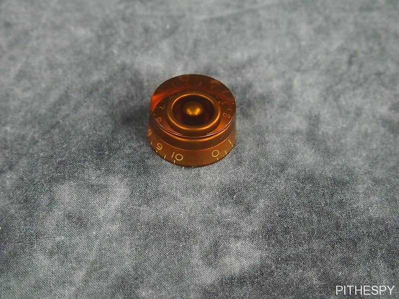 NEW AMBER VOLUME OR TONE CONTROL SPEED KNOB GUITAR PART FITS | Reverb