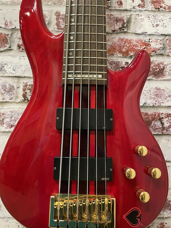 90's Cort Artisan 6-String Bass w/LED Fret Markers | Reverb