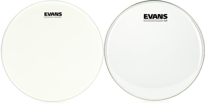 Evans Genera HD Dry Drumhead - 14 inch Bundle with Evans G2 | Reverb