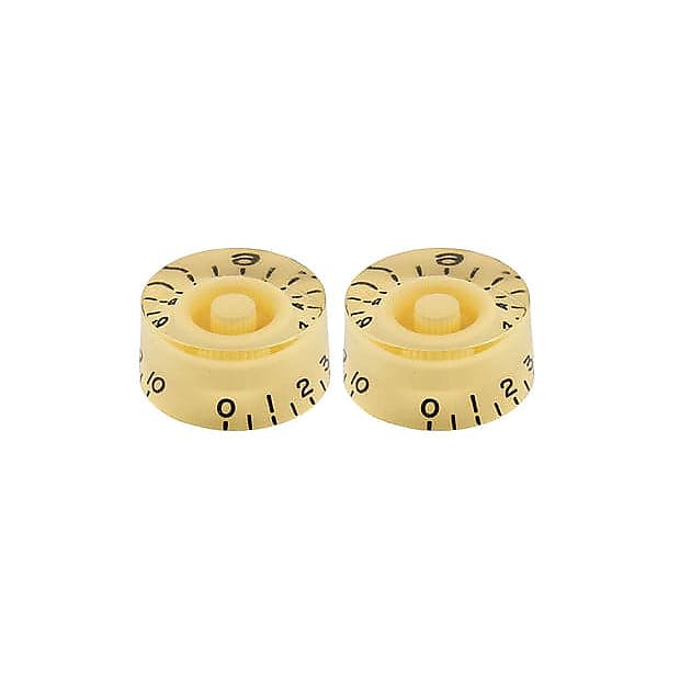 Allparts PK-0130 Set of 2 Vintage-style Speed Knobs, Cream | Reverb