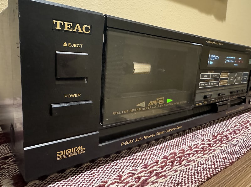 TEAC R-606X Auto Reverse Cassette Deck | Reverb