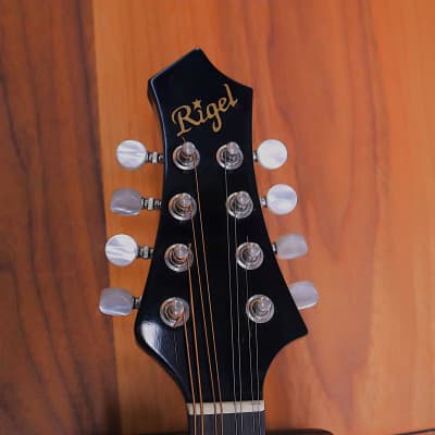 Rigel Mandolin A-Style, A+ Model w/Tolex Fitted Case | Reverb