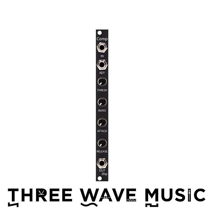 2hp Comp - Compressor Module Black Panel [Three Wave Music] | Reverb