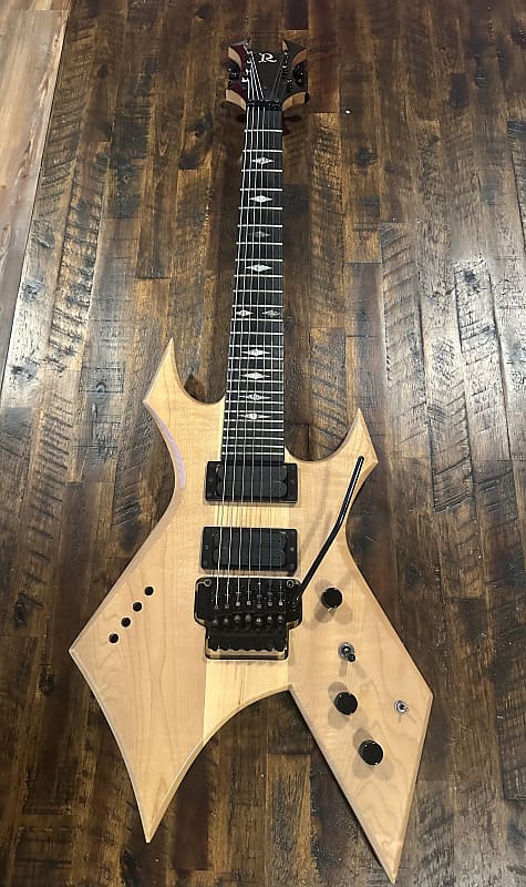 Bc rich custom shop 7 string Warlock - Natural | Reverb
