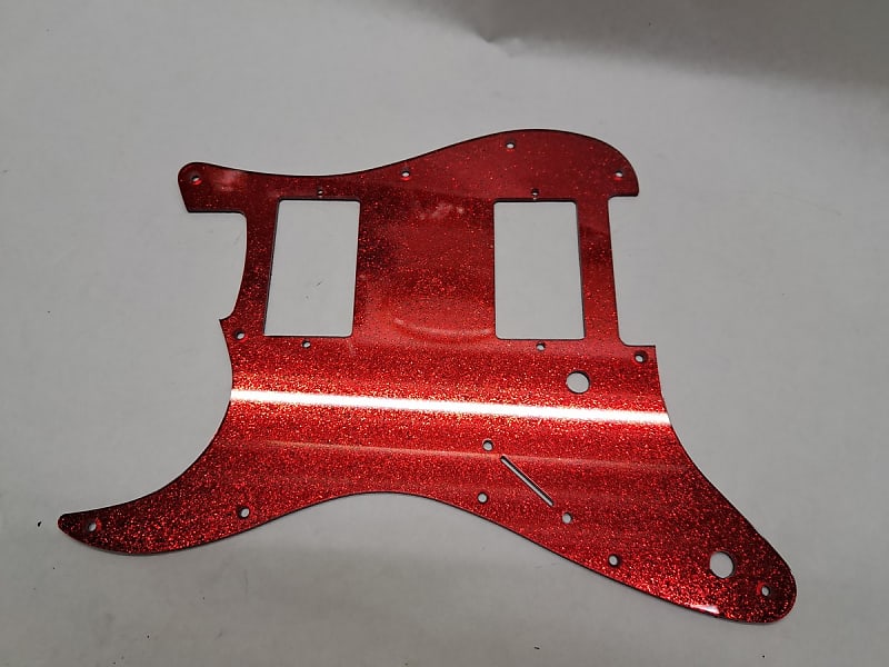 Lefty left handed Red Sparkle Glitter Acrylic Strat | Reverb