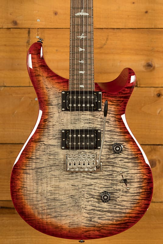 PRS SE Custom | Custom 24 - Charcoal Cherry Burst | Reverb