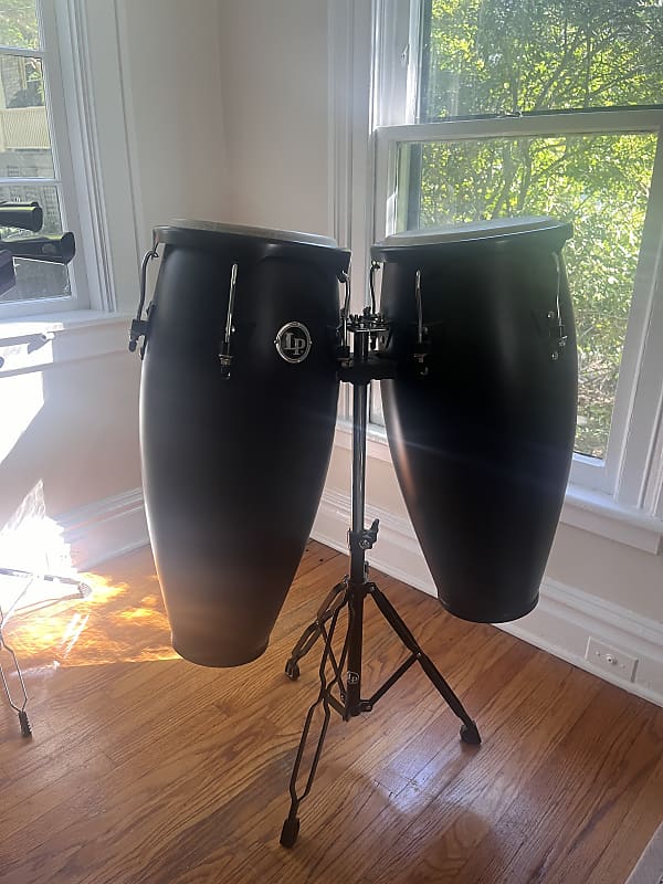 LP City Congas with stand - Black | Reverb