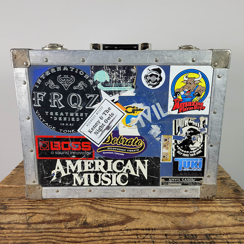 Anvil Attache Briefcase vintage with many stickers | Reverb