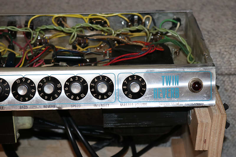 Complete 1972 Fender Twin Reverb Chassis - Fully Working - | Reverb