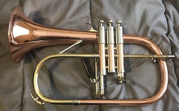 Getzen 4895 Custom Reserve Flugelhorn Copper Bell | Reverb