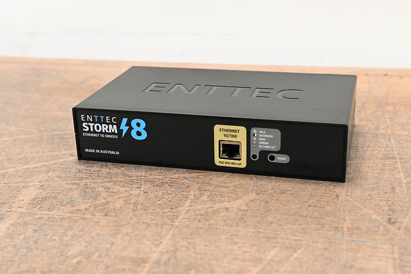 Enttec Storm 8 8-Port Ethernet to DMX Interface CG006XP | Reverb