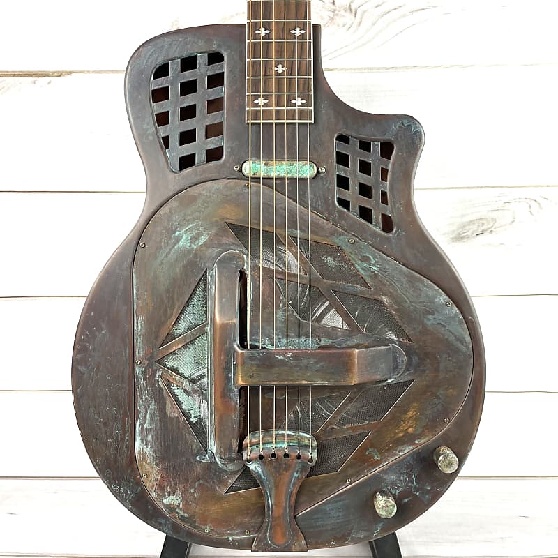 Royall Guitars Trifecta Distressed Relic Copper Finish 14 | Reverb