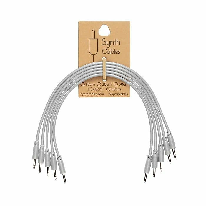 Synth Cables PVC 3.5mm Mono TS Male Patch Cables (cool | Reverb UK