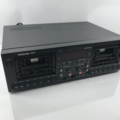 Tascam 302 Dual Cassette Tape Player Recorder Rack Mount | Reverb