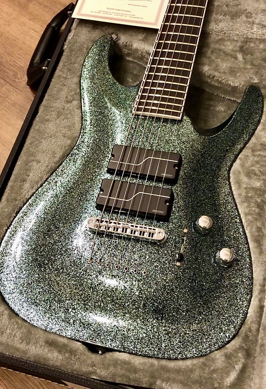 ESP Custom Shop STEF B-7 Stephen Carpenter graphite sparkle | Reverb