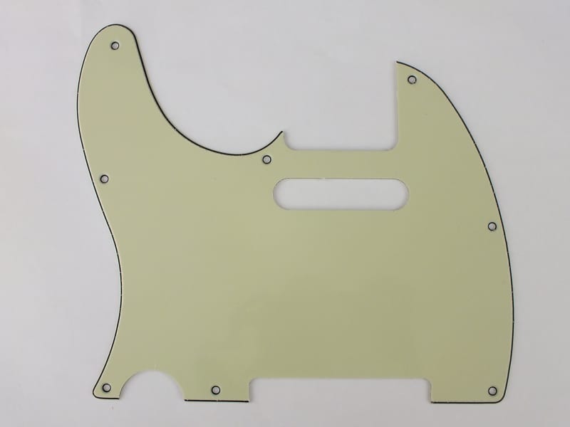 Left Handed Telecaster Mint Green 8 hole Scratch Plate | Reverb