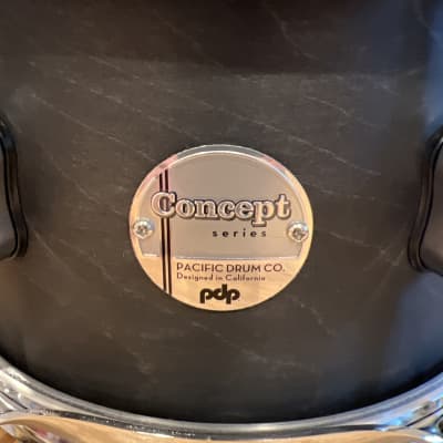 PDP Concept Maple Snare 2019 Cherry red to black sparkle fade | Reverb